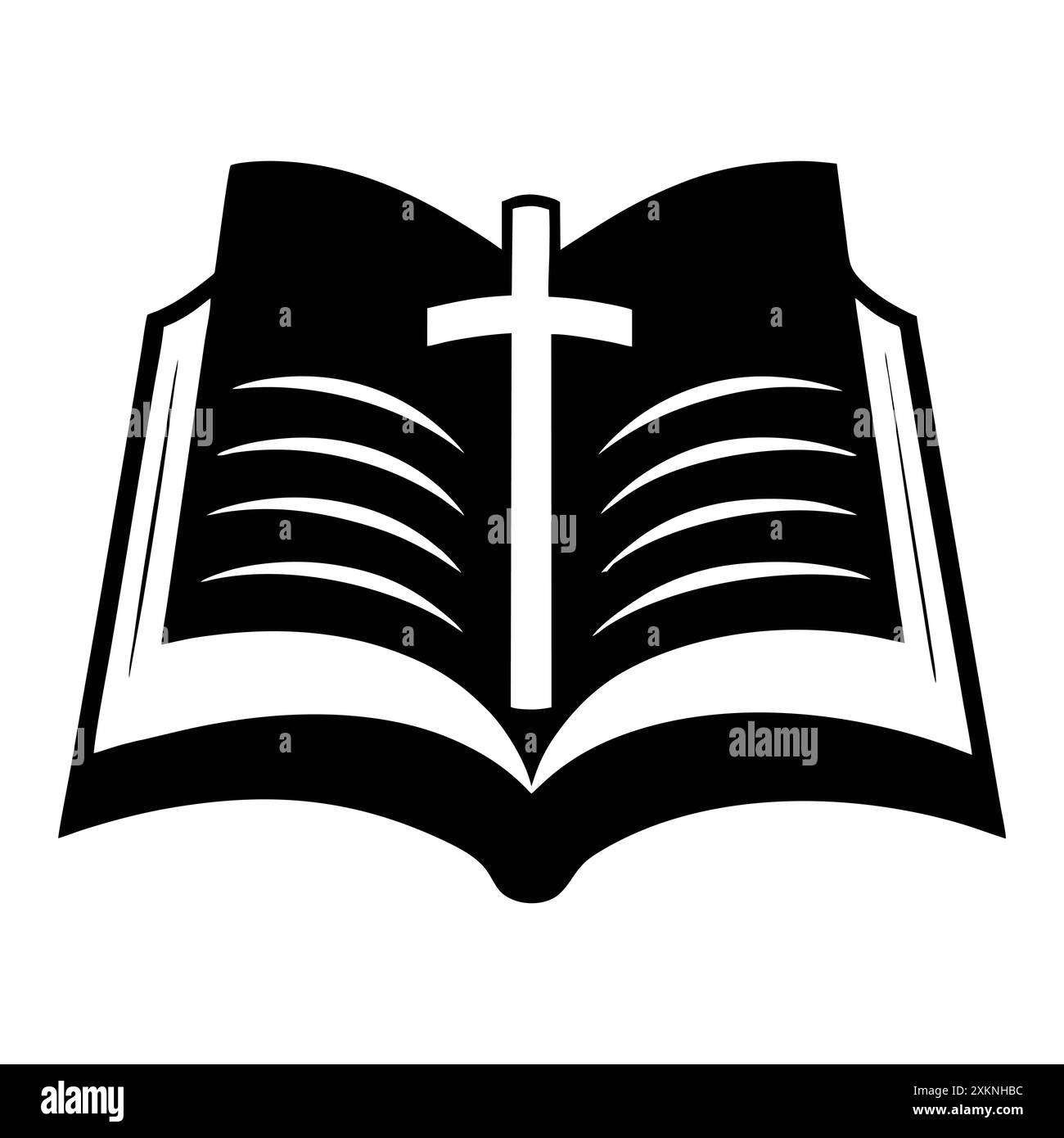 Christian cross silhouette Stock Vector Images - Alamy