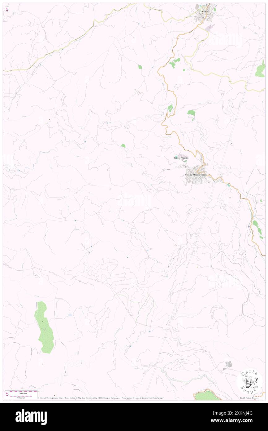 Funtana Mirai, IT, Italy, Sardinia, N 39 56' 10'', N 9 2' 55'', map ...