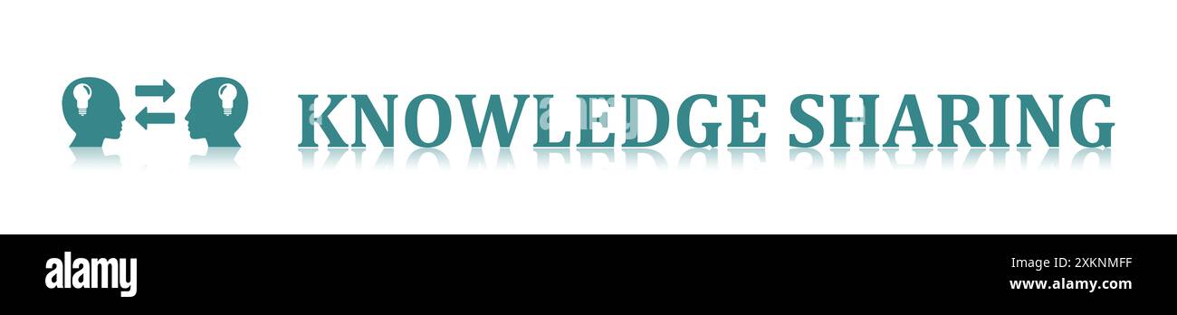 Illustration of a knowledge sharing concept Stock Photo - Alamy