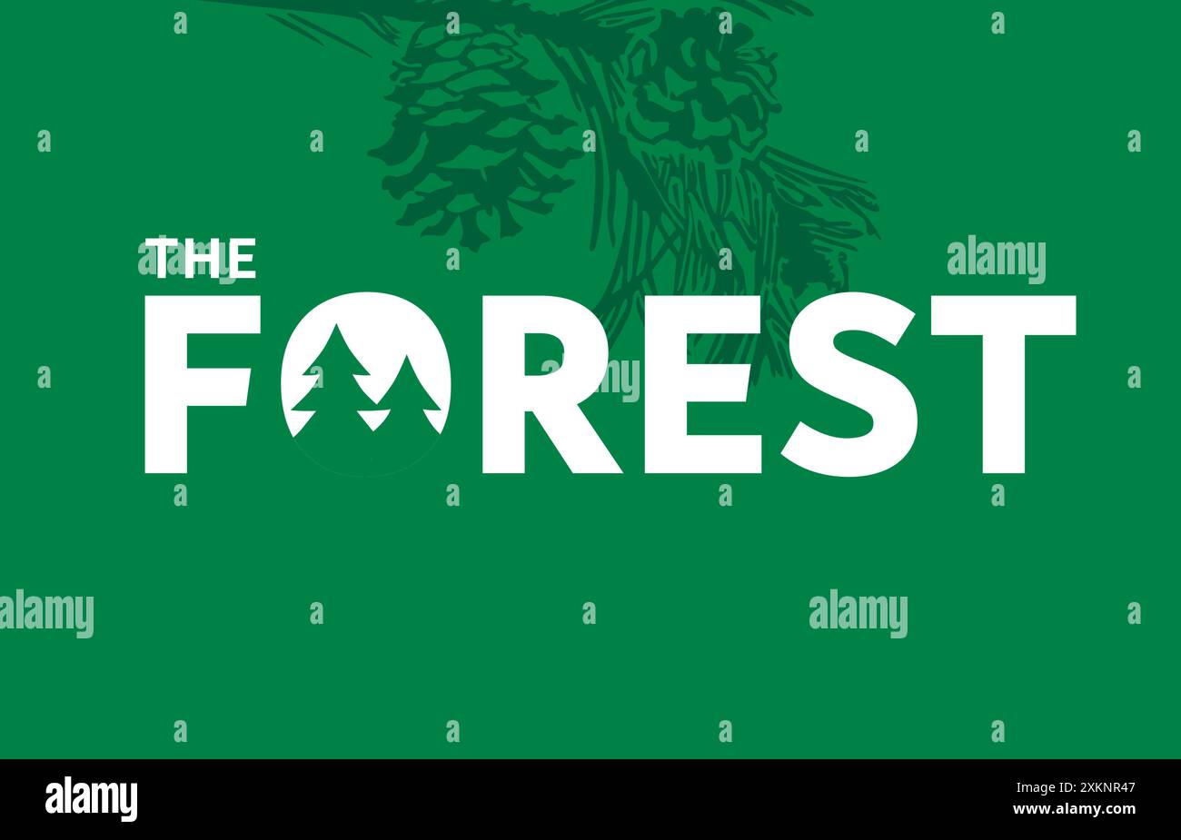 The Forest, creative logo travel design. Tourism or expedition branding ...