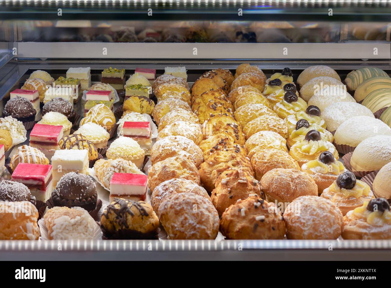 Assorted Pastries on Exhibition inside a Pastry Shop Stock Photo - Alamy