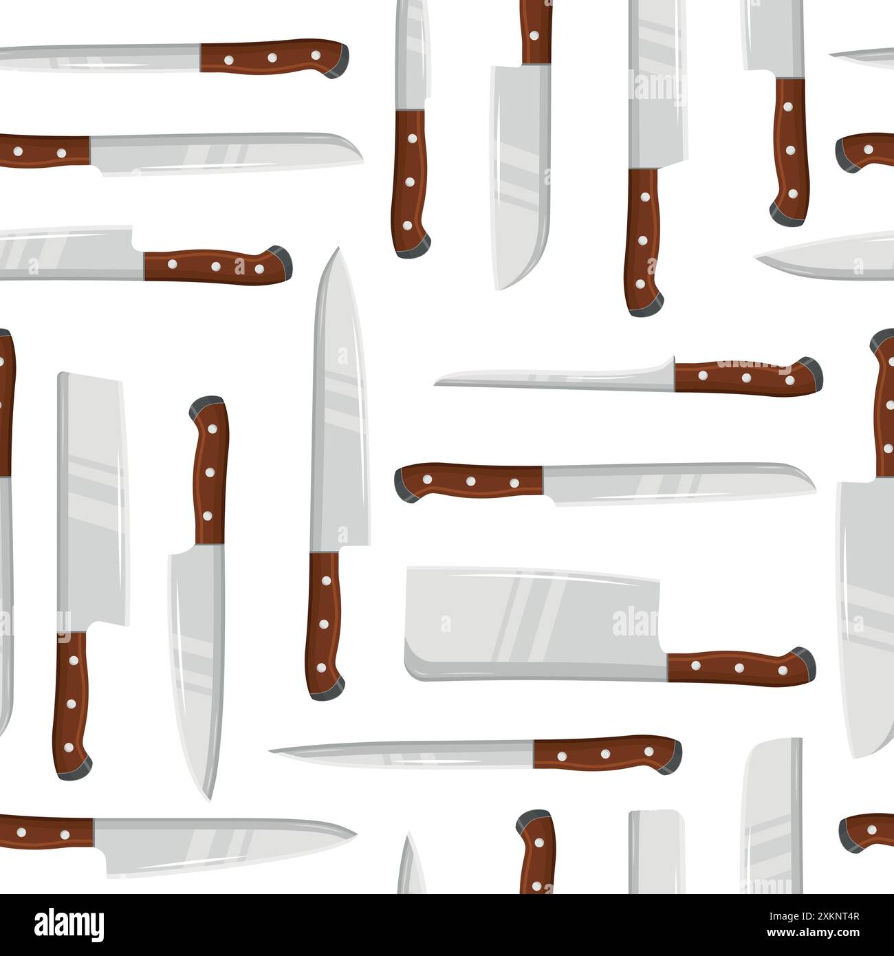 Vector pattern with kitchen knives Stock Vector Image & Art - Alamy