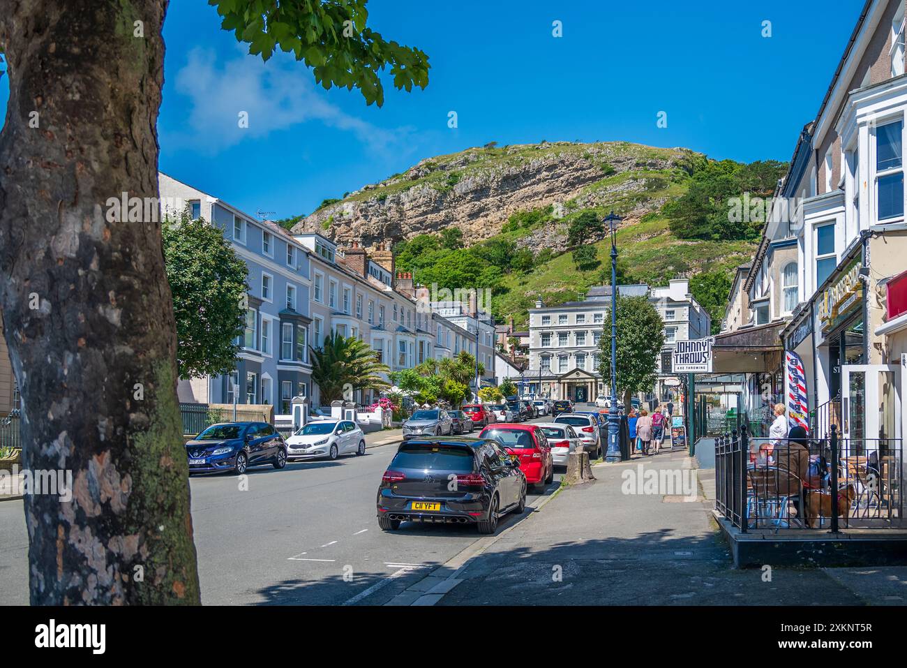 Mostyn street in Llandudno with the Empire hotel nestling under the ...