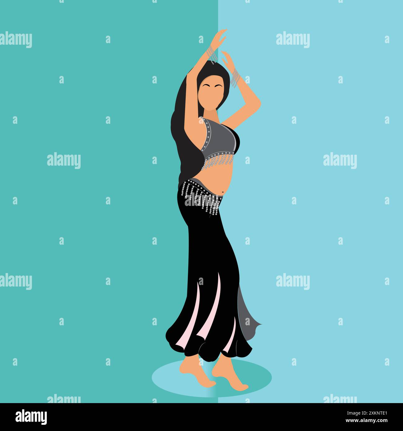 Beautiful belly dancer wearing hi-res stock photography and images - Alamy