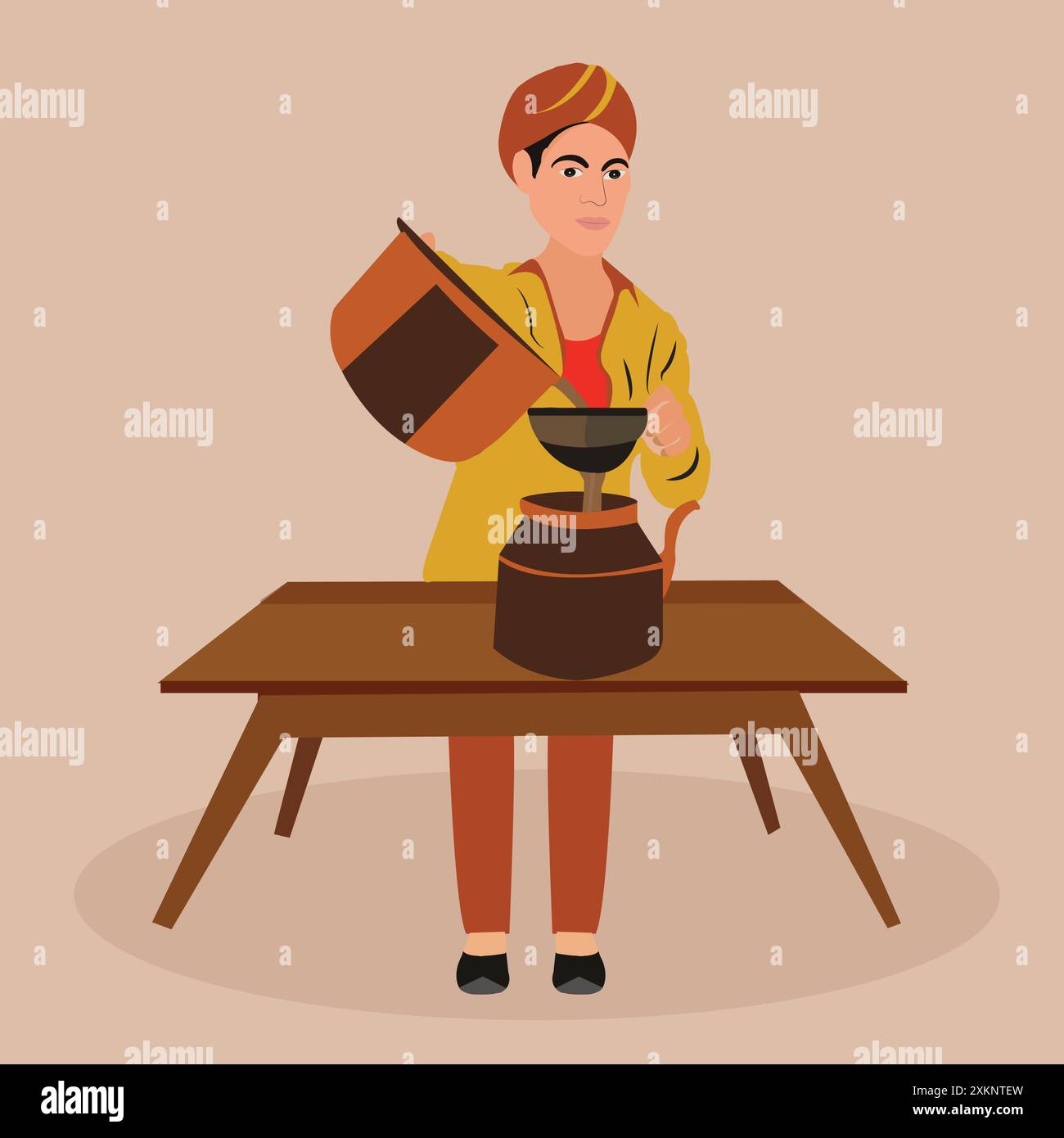 Chai wala Stock Vector Images - Alamy