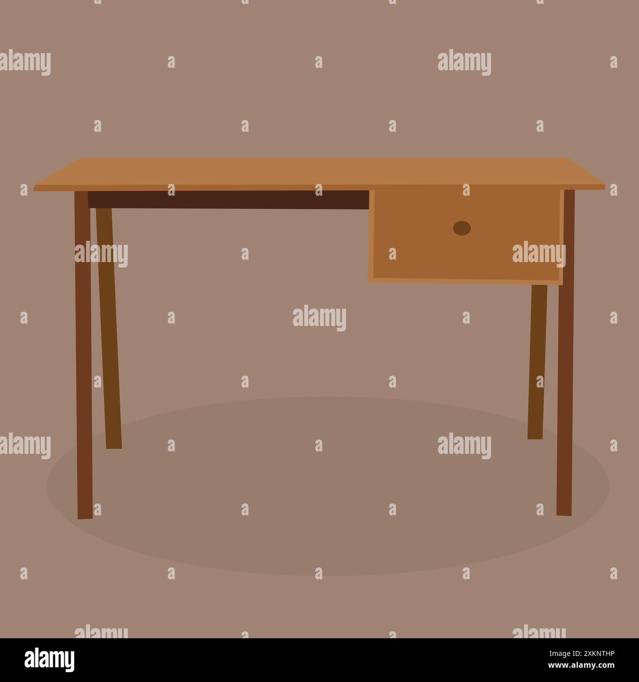 Vector illustration of office table Stock Vector Image & Art - Alamy