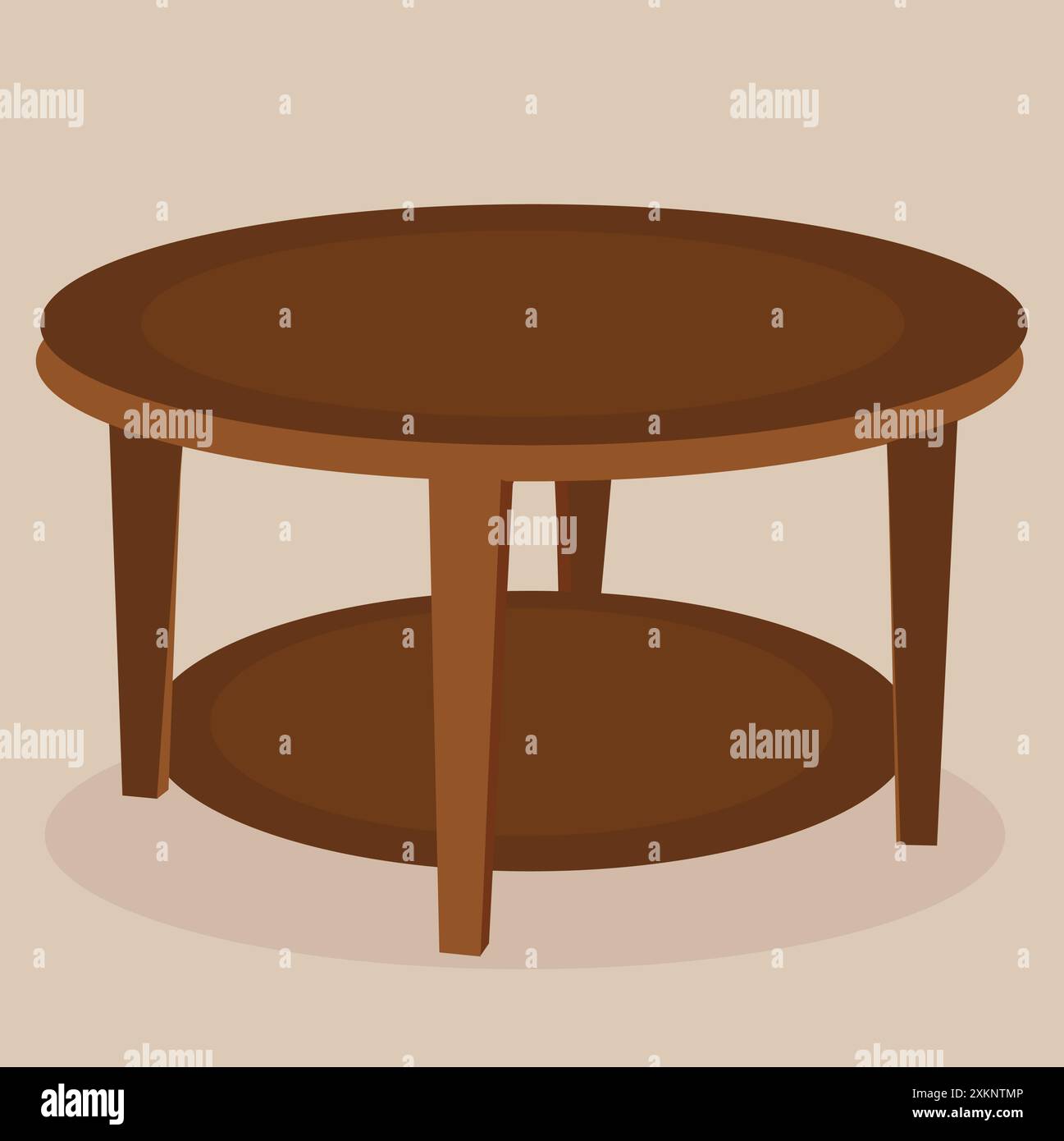 Vector illustration of round table Stock Vector Image & Art - Alamy