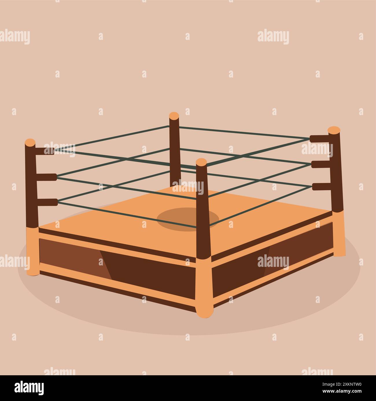 Vector illustration of boxing ring area for wrestling Stock Vector ...