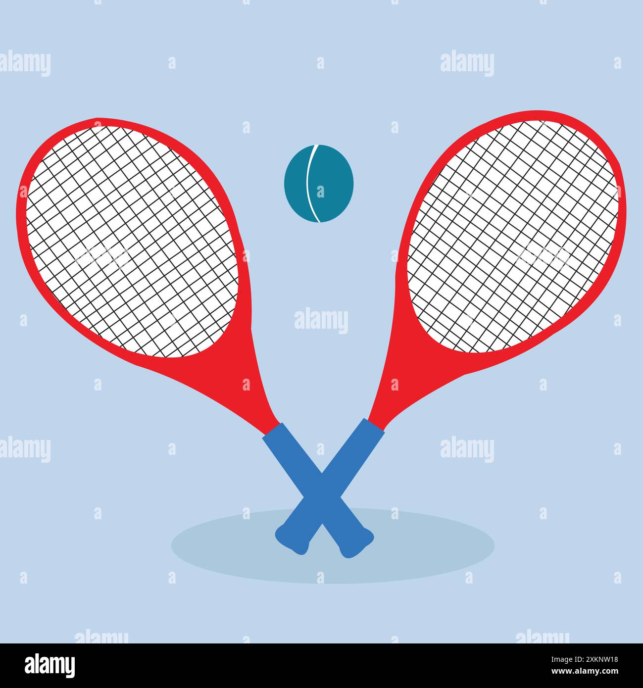 Vector illustration of tennis racket with ball Stock Vector Image & Art ...