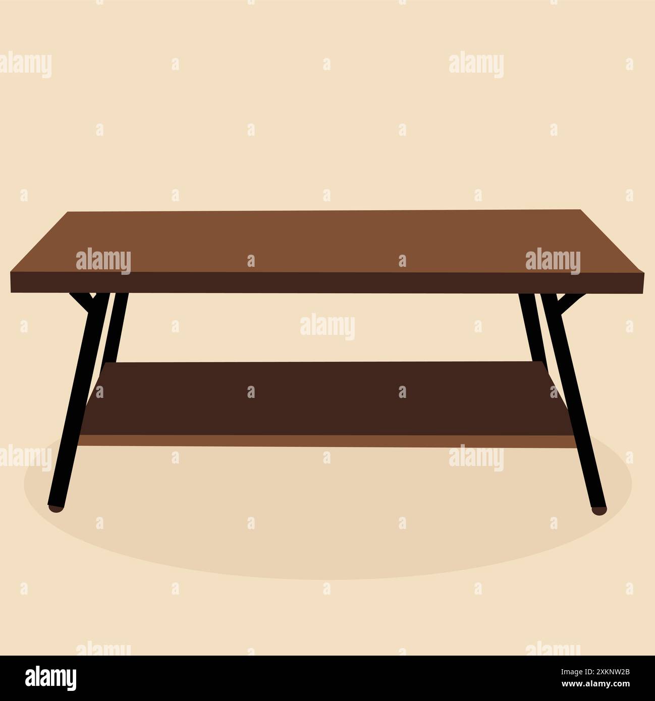 Vector illustration of center table Stock Vector Image & Art - Alamy