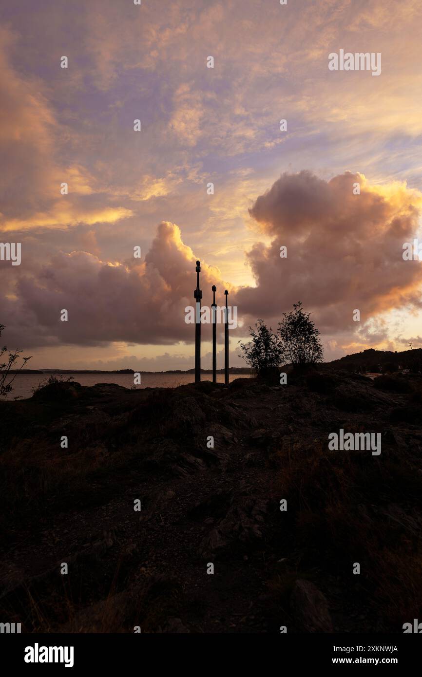 Sword in Rock monument at Hafrsfjord Norway Viking Stavanger Sverd i ...