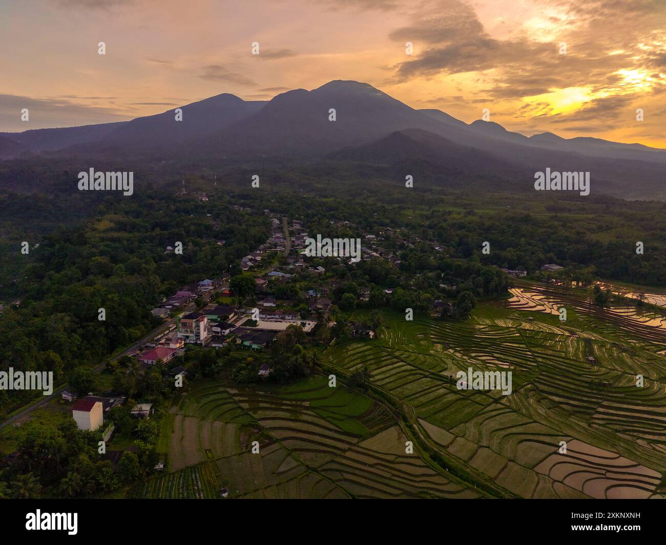 Aerial view tropical countryside mountain hi-res stock photography and ...