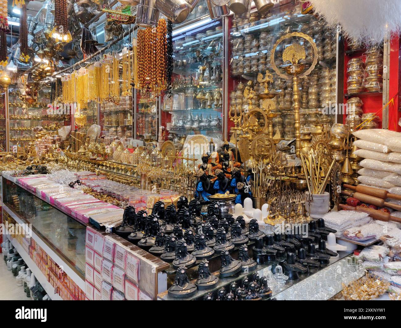 Local shops at Har Ki Pauri is a famous ghat on the banks of the Ganges ...