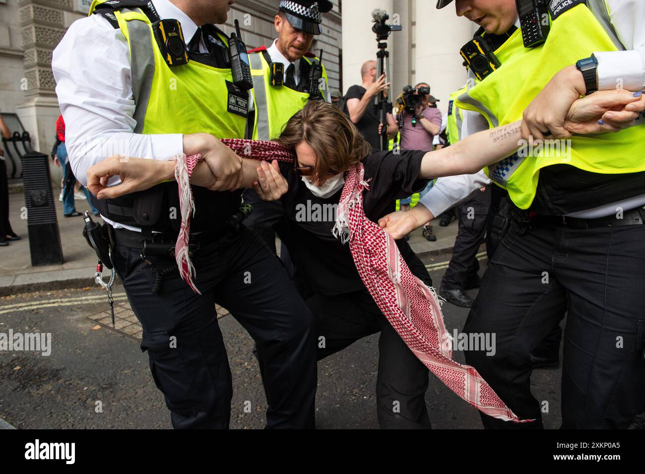 London, England, UK. 24th July, 2024. Trade unionists and workers from ...