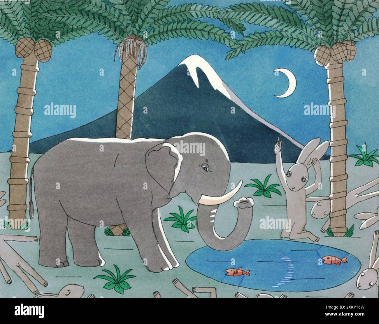 Tom Seidmann-Freud - “The Feint with the Moon”, a fable from Hitopadesa ...