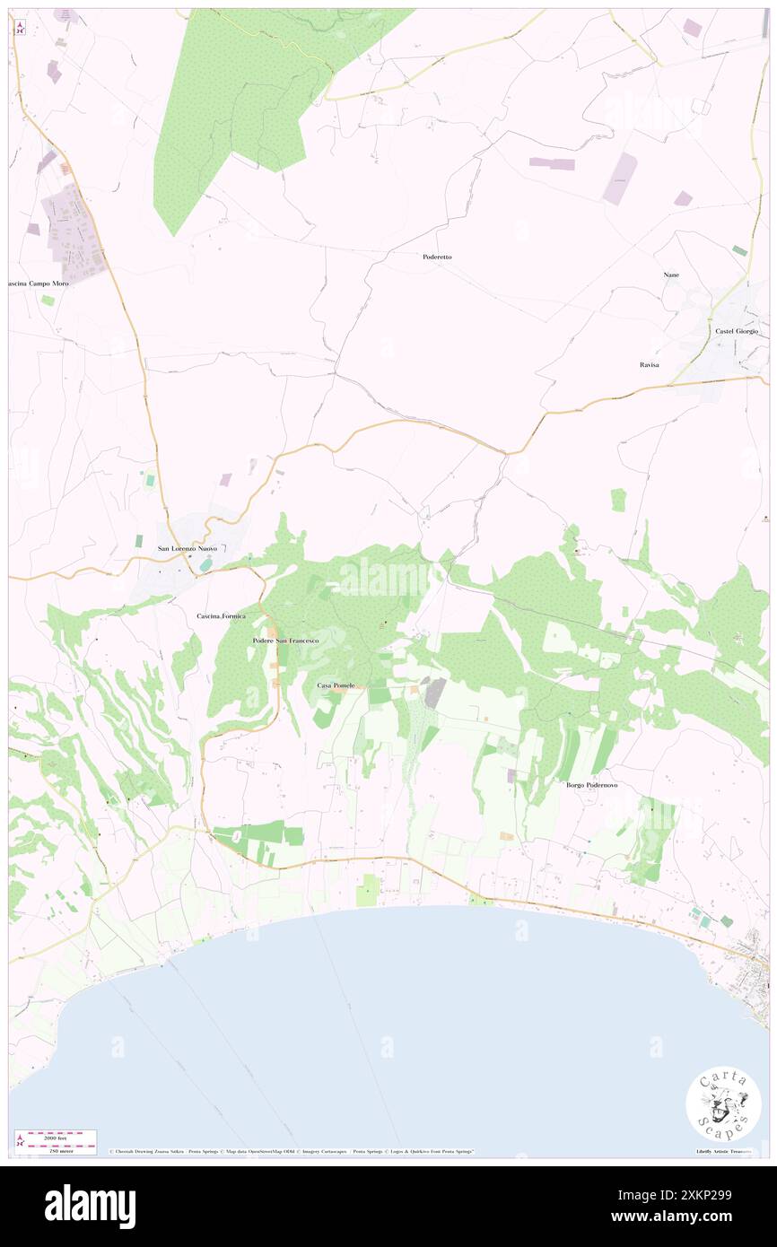 Monte Landro, IT, Italy, Umbria, N 42 40' 59'', N 11 55' 59'', map ...