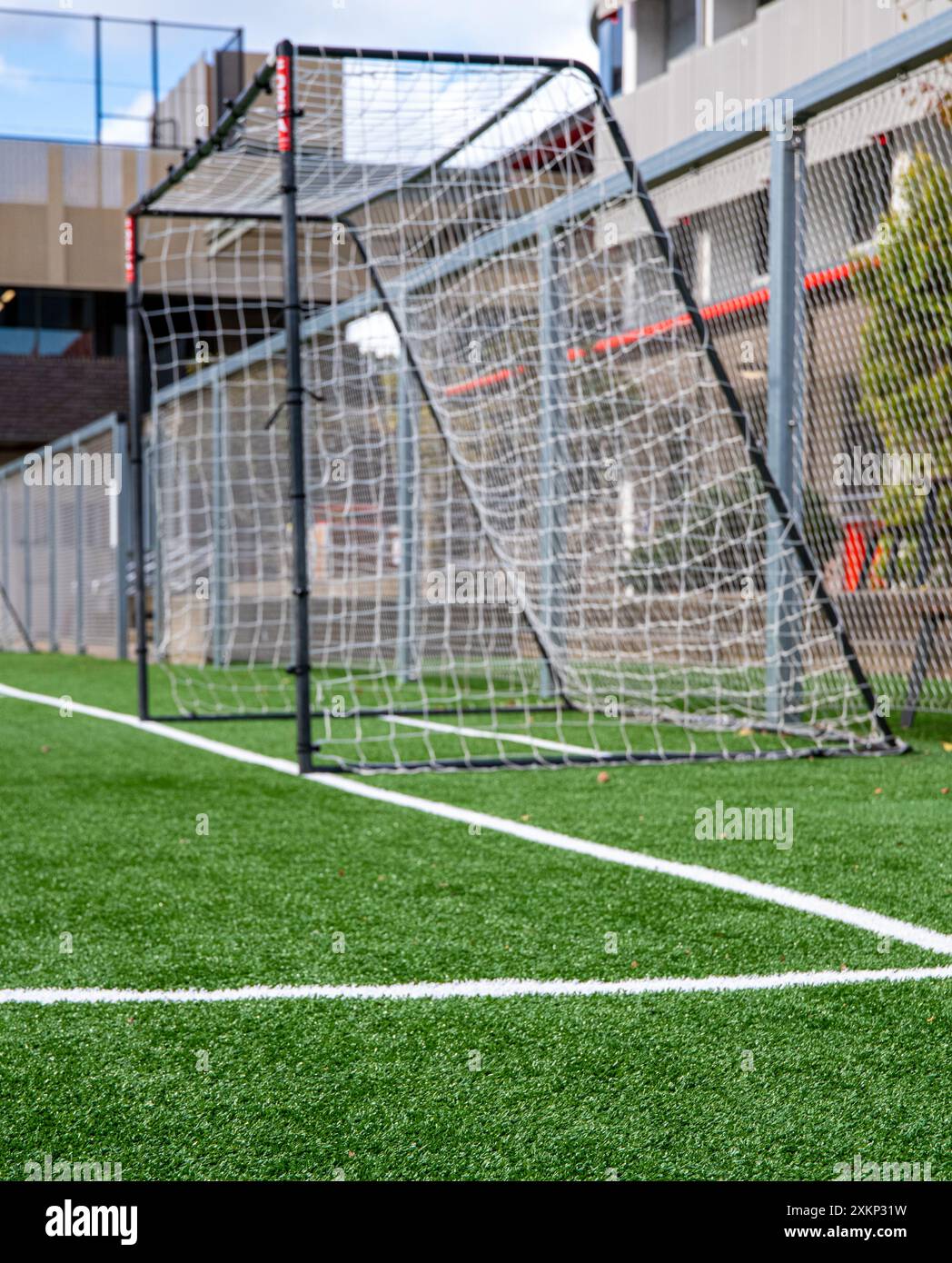 astro turf soccer pitch Stock Photo - Alamy