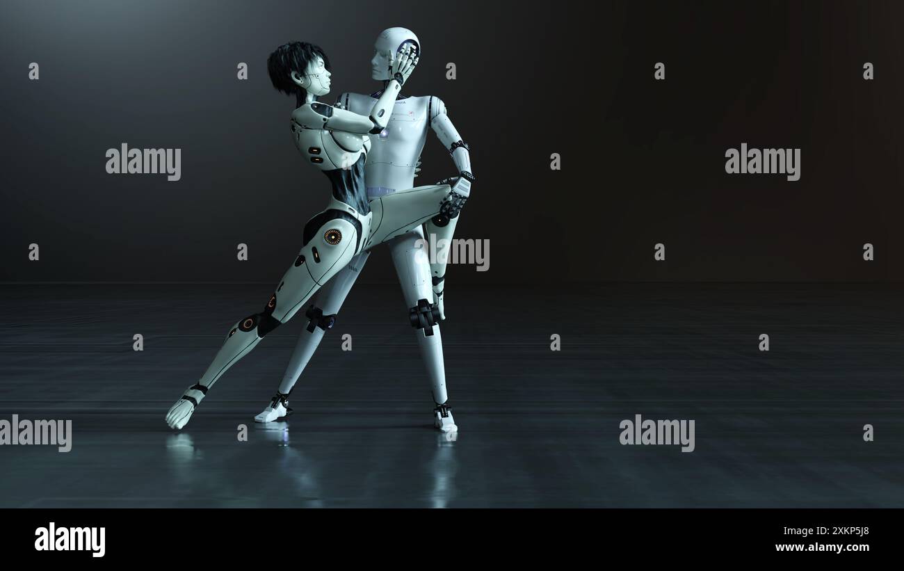 Robots dancing in dark hi-res stock photography and images - Alamy