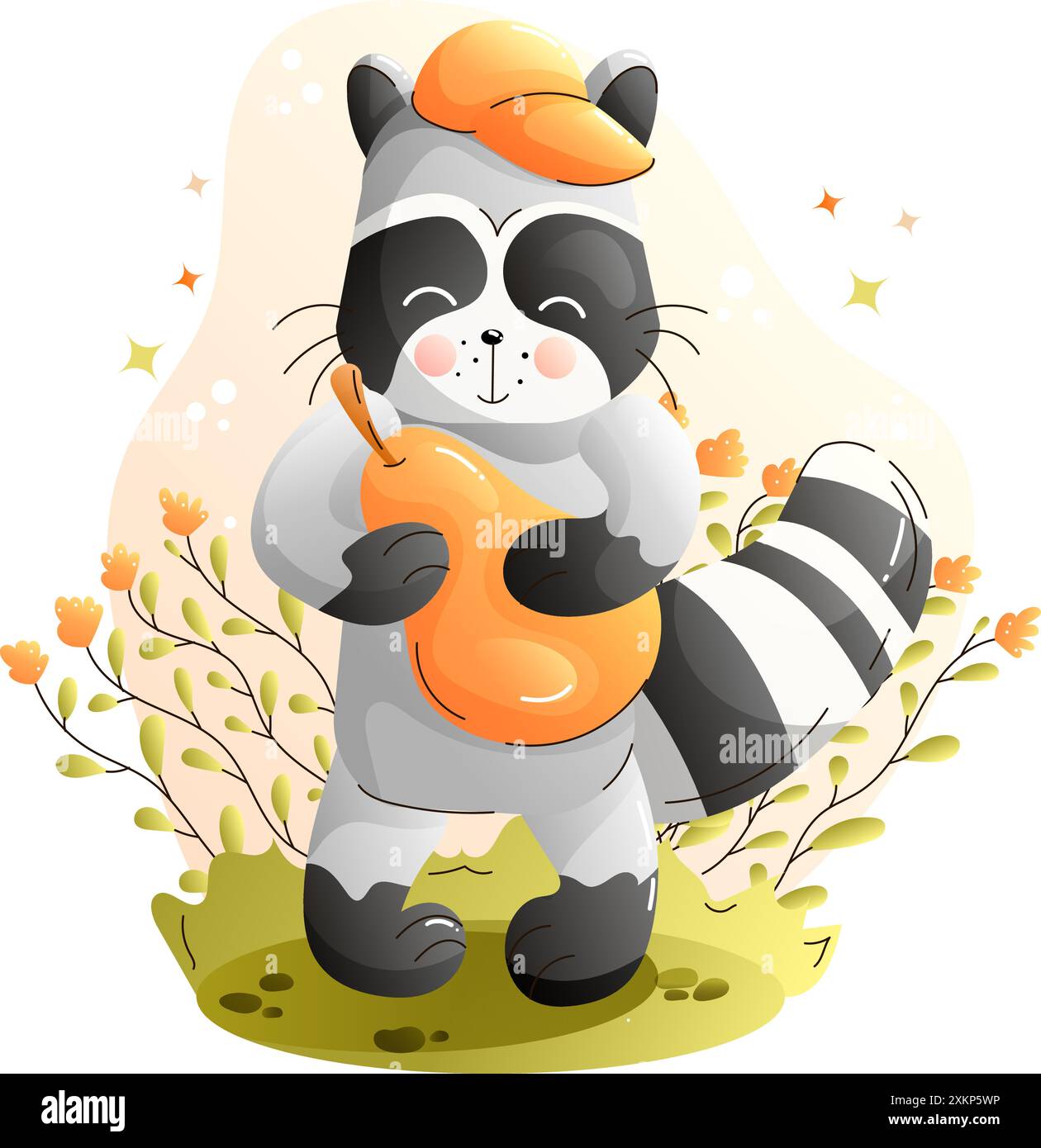 Raccoon holding fruit hi-res stock photography and images - Alamy