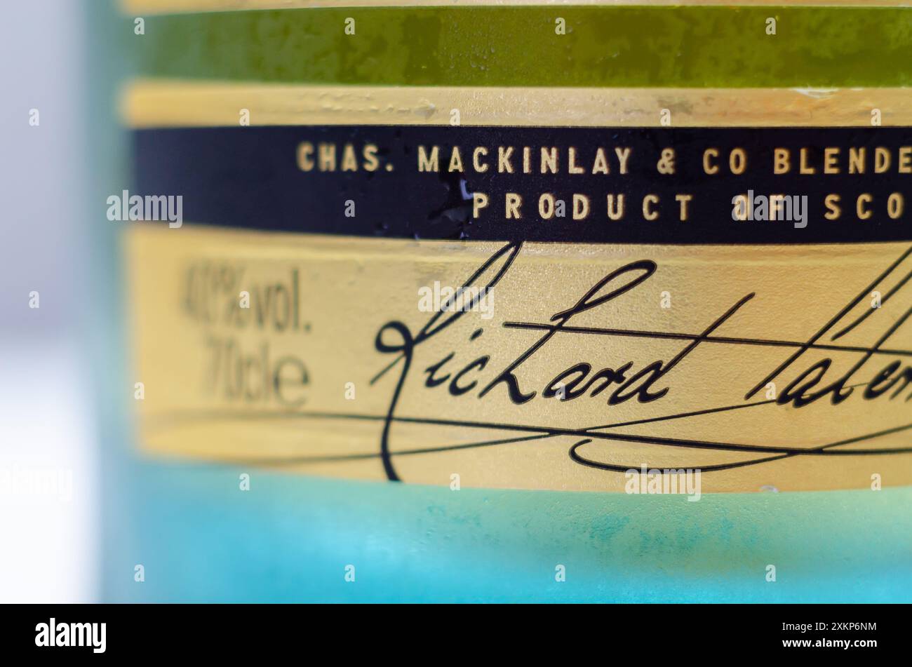 LONDON, UNITED KINGDOM - AUGUST 20, 2021 Bottle of Shackleton, rare old ...