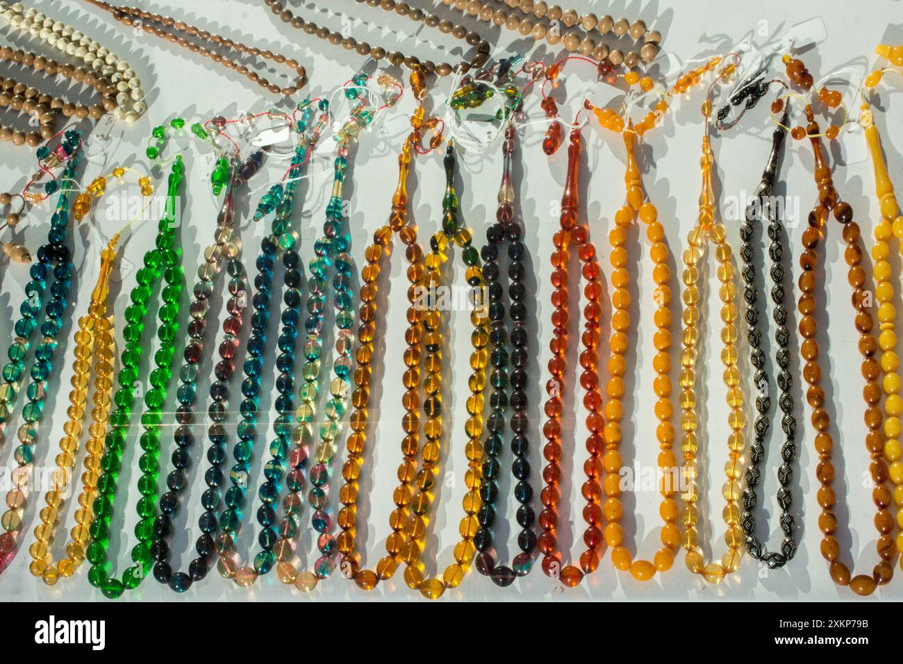 Set of praying beads of various colors Stock Photo - Alamy