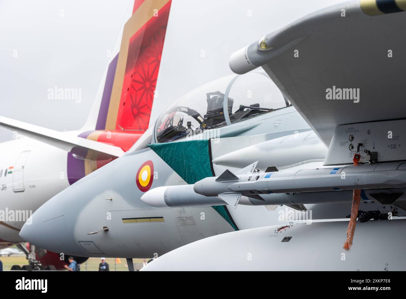 Boeing F-15QA (Qatar Advanced) Ababil fighter jet at the Farnborough ...