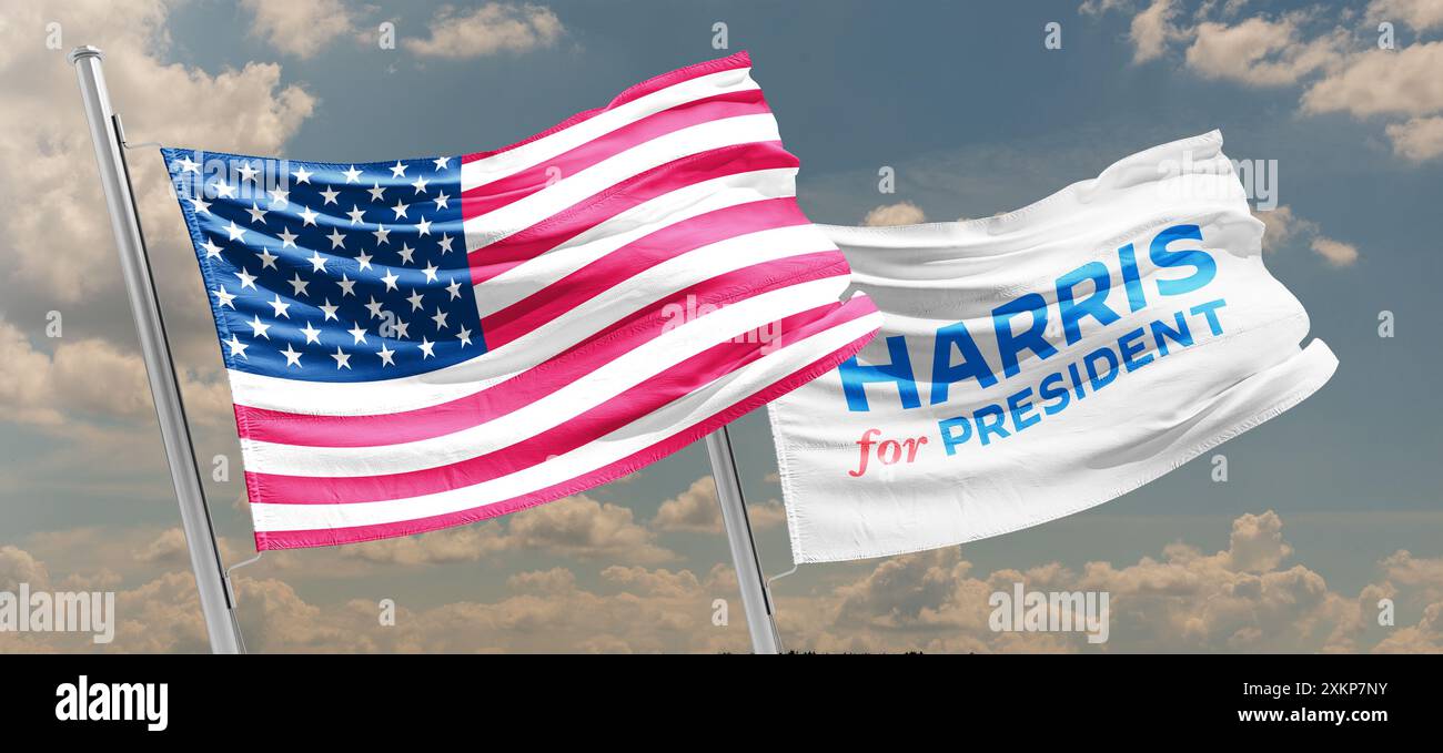 Kamala harris logo hi-res stock photography and images - Alamy