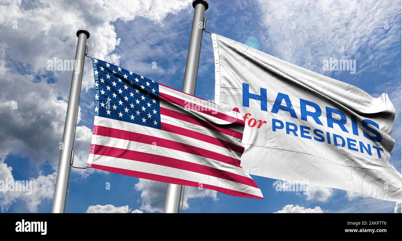 Kamala harris logo hi-res stock photography and images - Alamy