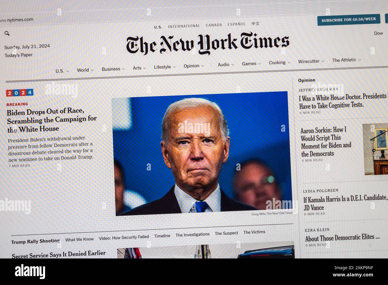 Drops out of 2024 presidential race hi-res stock photography and images ...