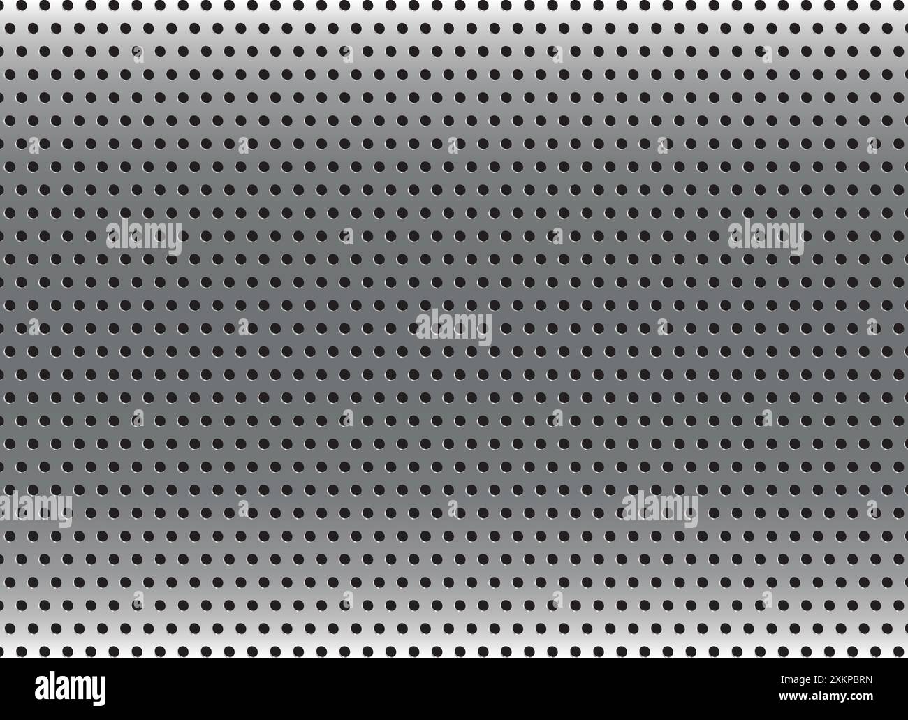 Silver metal background with dots pattern. Grey industrial texture ...