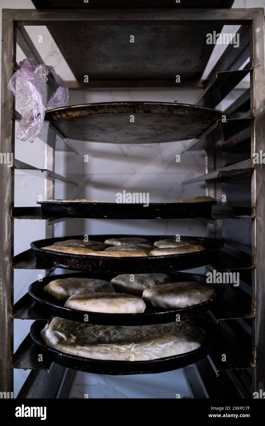 Preparation of pastilla, a traditional dish from North Africa, at the ...