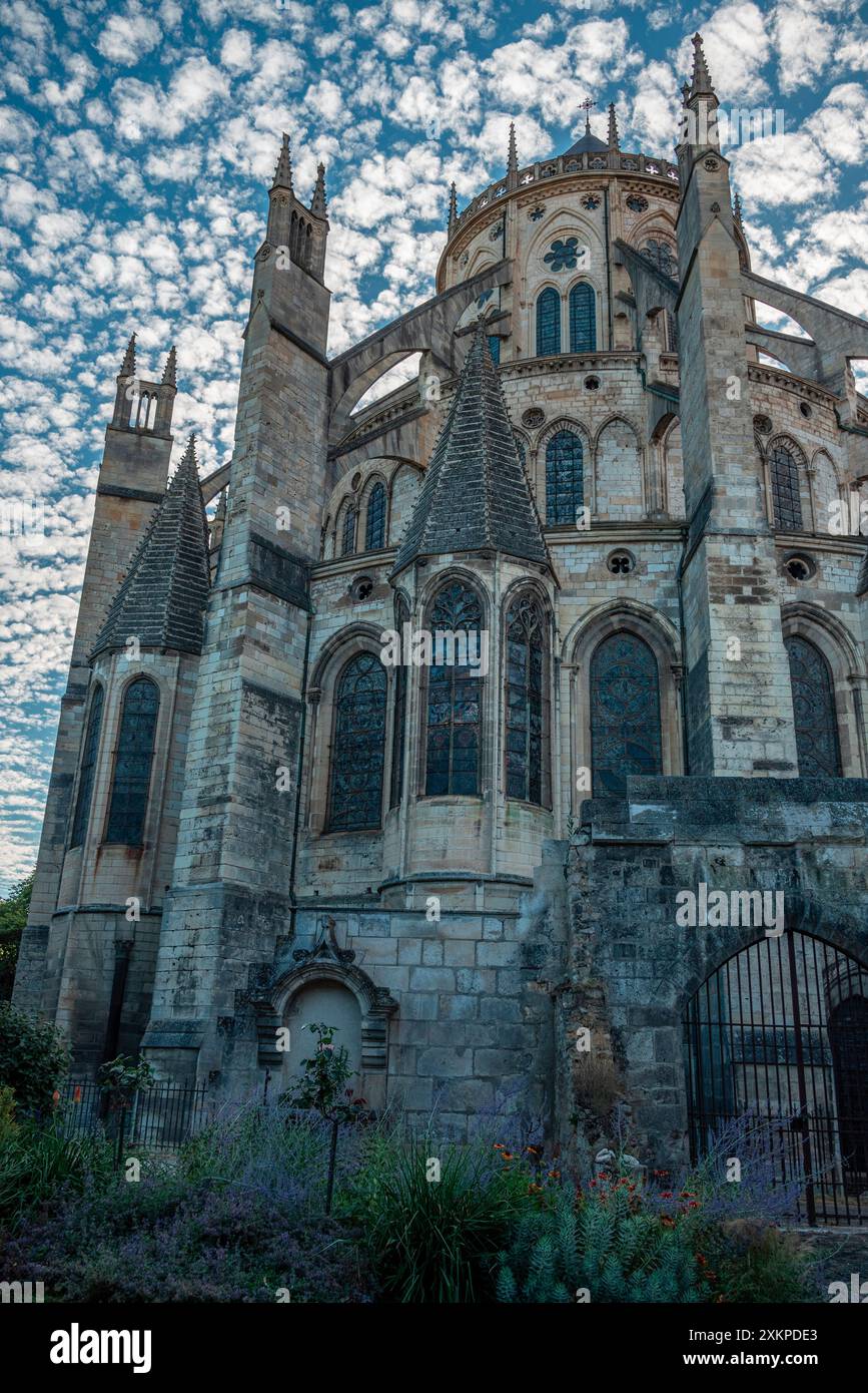 Architectural details of the Bourges Cathedral is dedicated to Saint ...