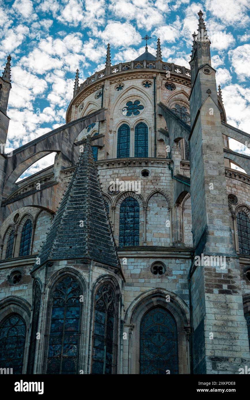 Architectural details of the Bourges Cathedral is dedicated to Saint ...