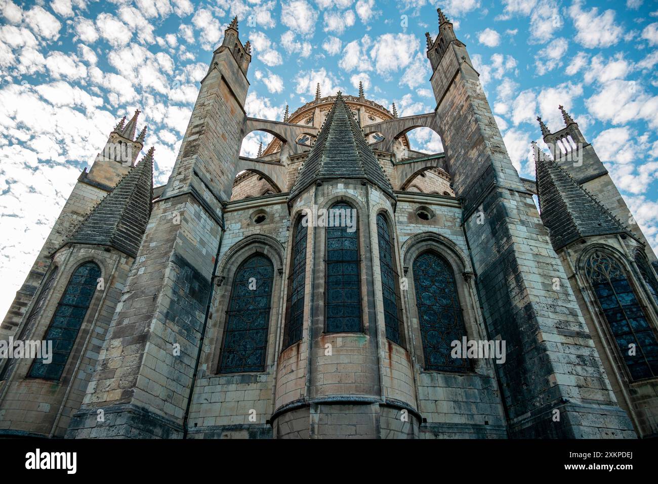 Architectural details of the Bourges Cathedral is dedicated to Saint ...