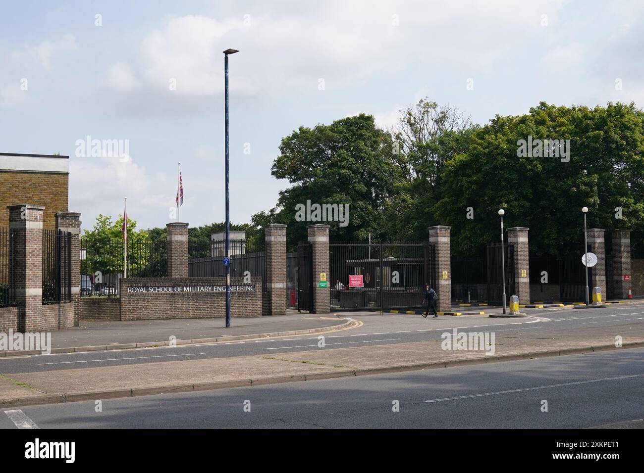The exterior of Brompton Barracks, the headquarters of the British Army ...