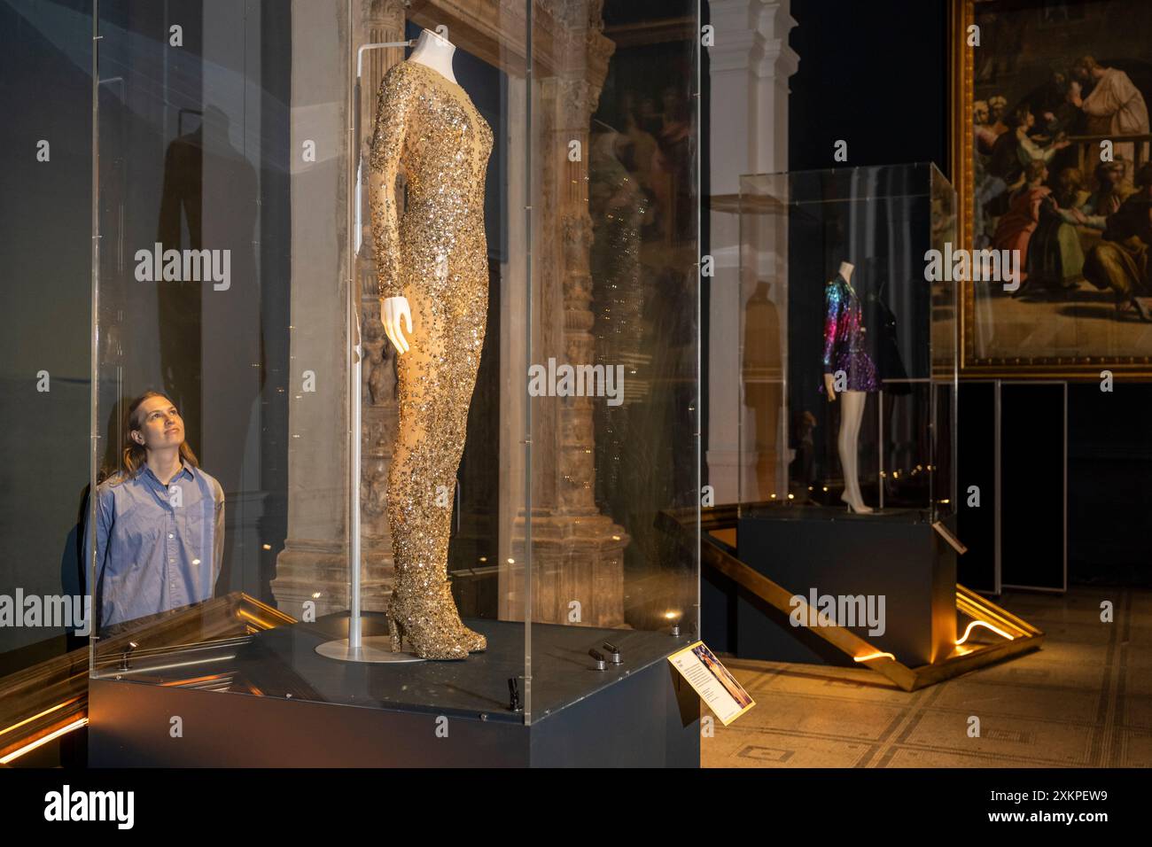 London, UK. 24 July 2024. 'Ensembles worn by Taylor Swift on the 1989 ...