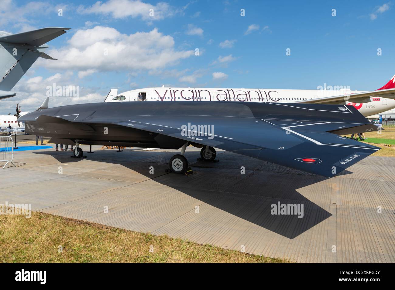Airbus Wingman mock-up on display at the Farnborough International ...