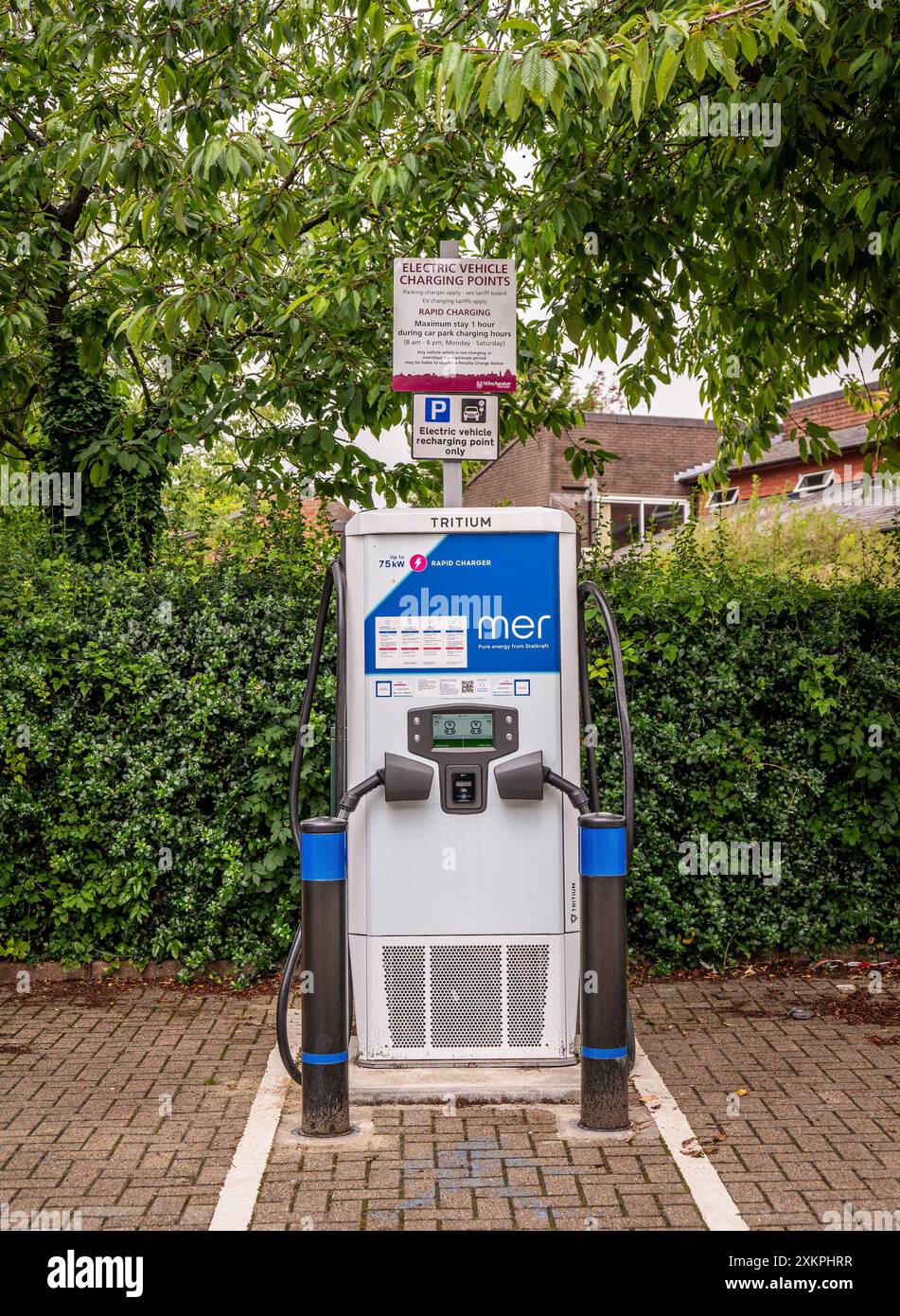 Electric car charging points at the Watercress Line, Alresford ...