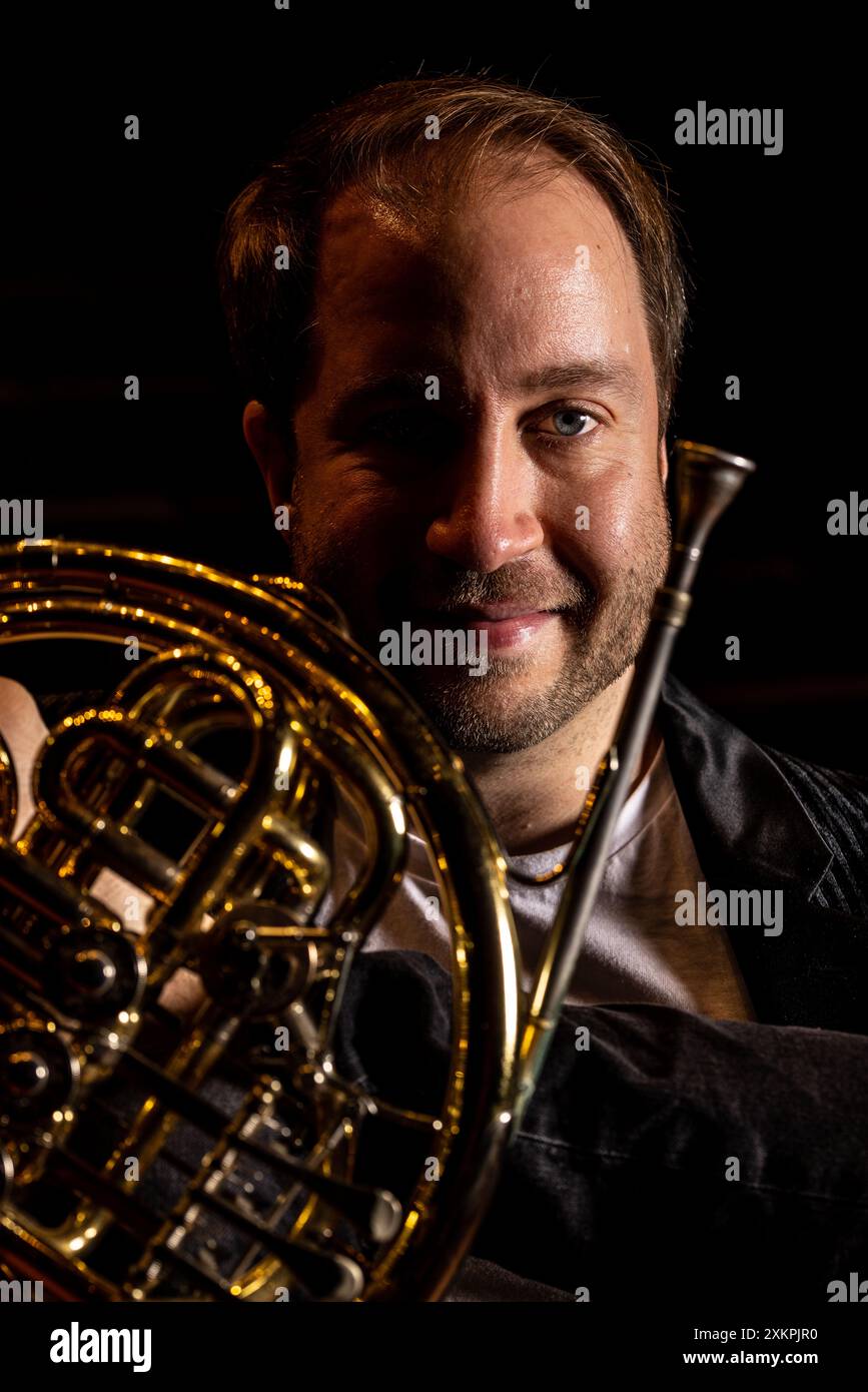 Fleix Klieser French Horn Player from Germany Stock Photo - Alamy