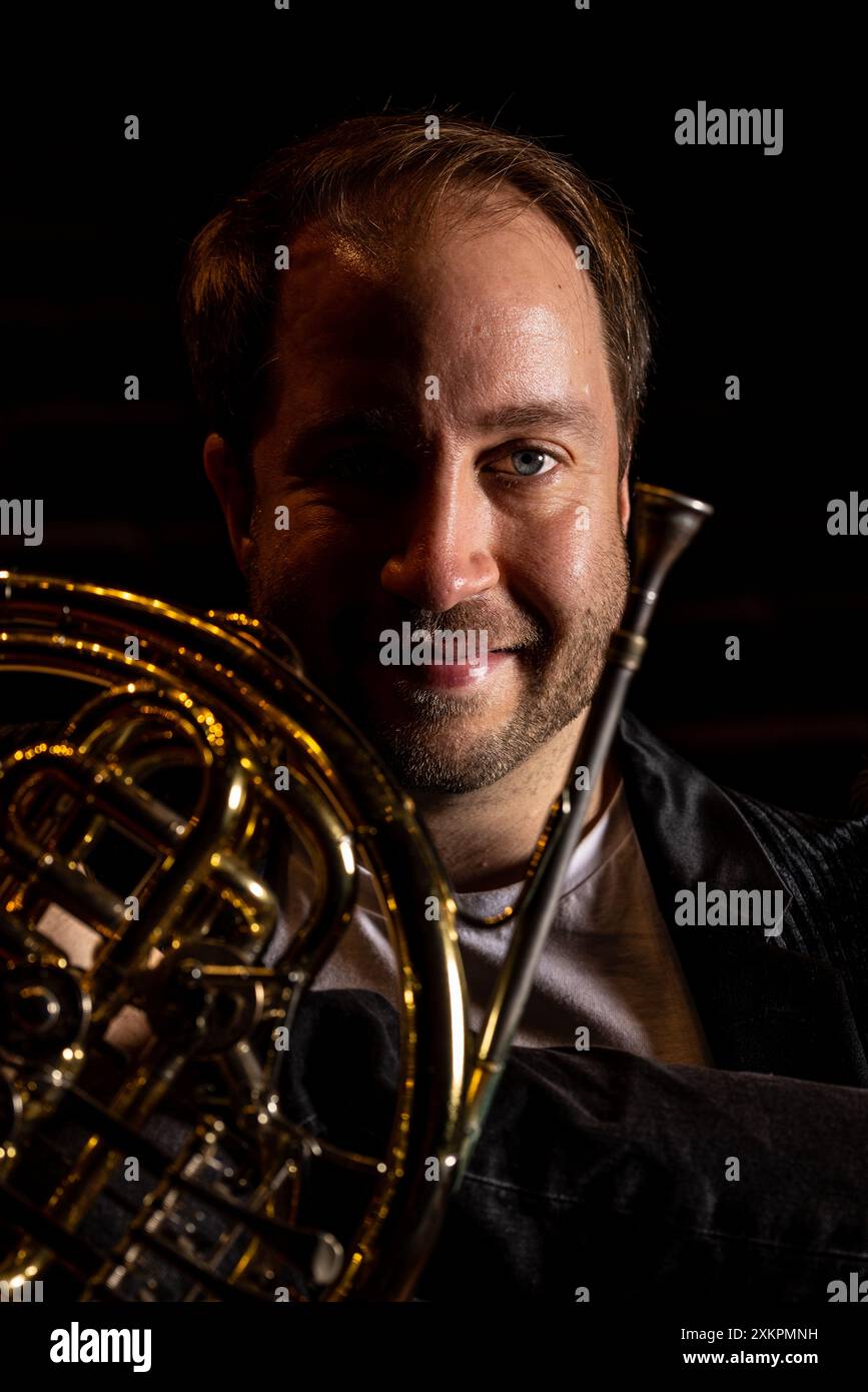 Fleix Klieser French Horn Player from Germany Stock Photo - Alamy