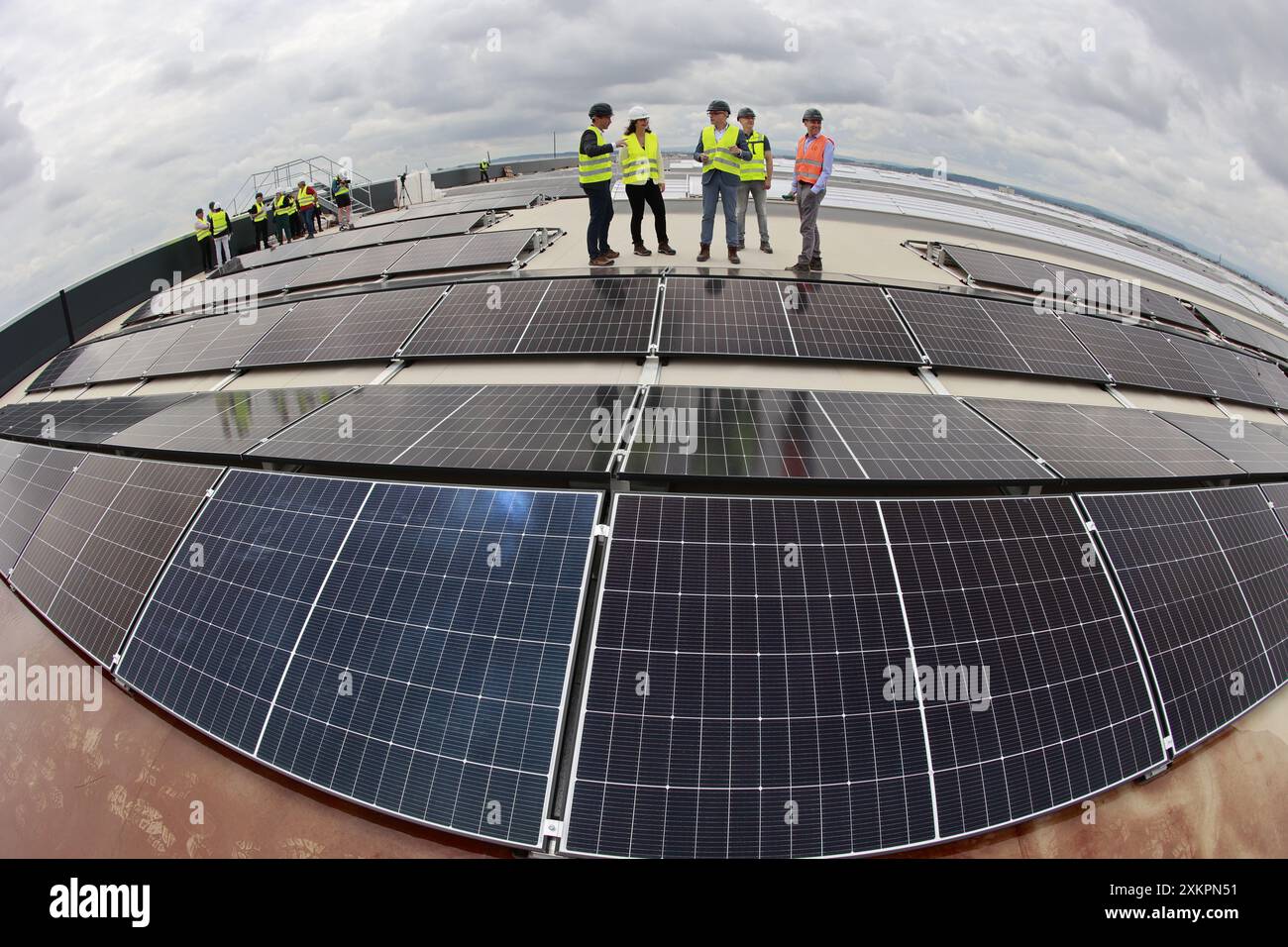 Halberstadt, Germany. 24th July, 2024. Representatives of Daimler Truck ...
