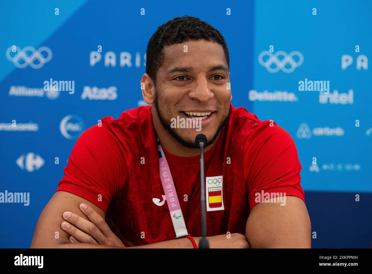 Enmanuel Reyes Pla (ESP) attends the Spain Media Day press conference ...