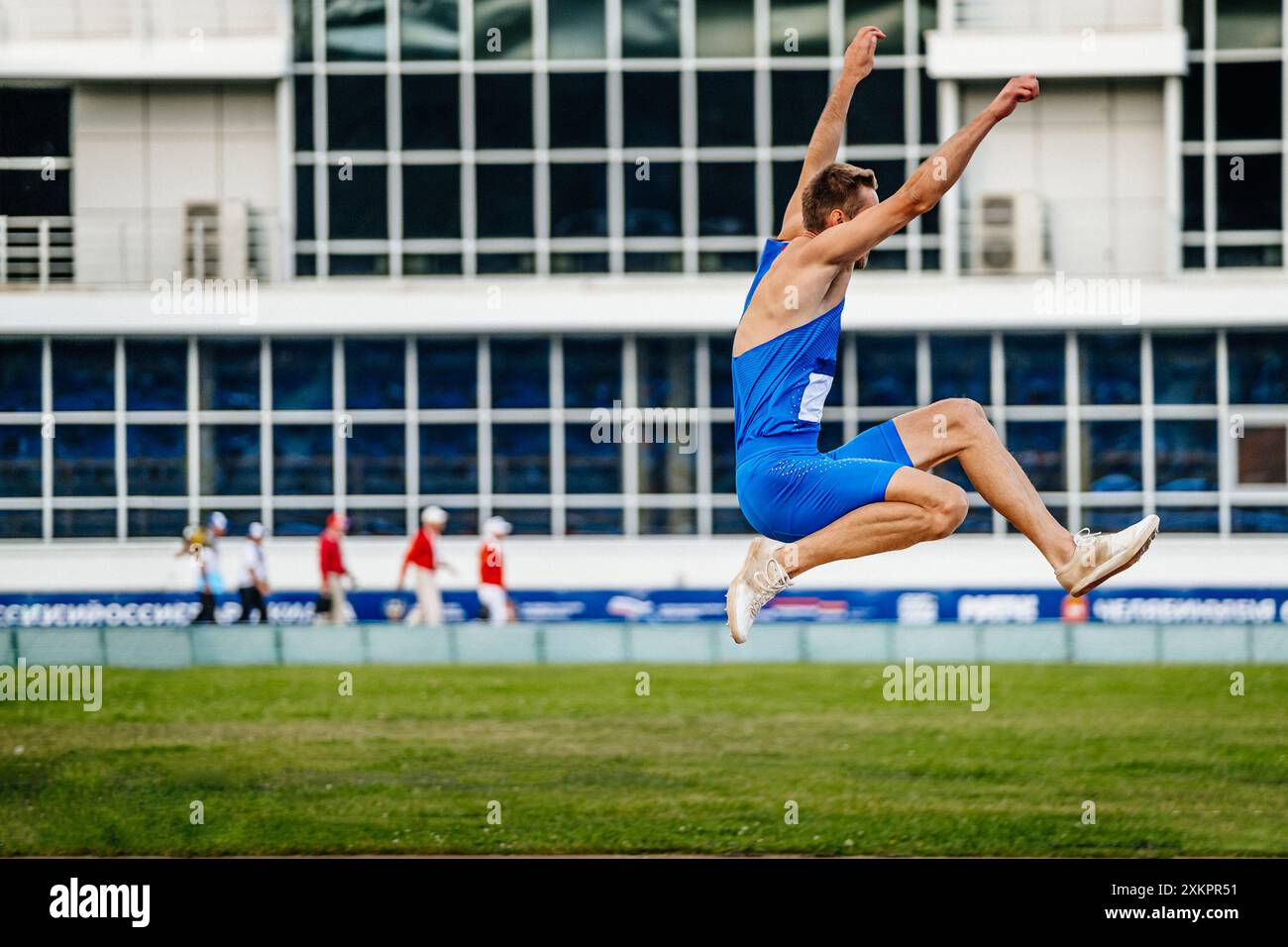 Long jump men hi-res stock photography and images - Alamy
