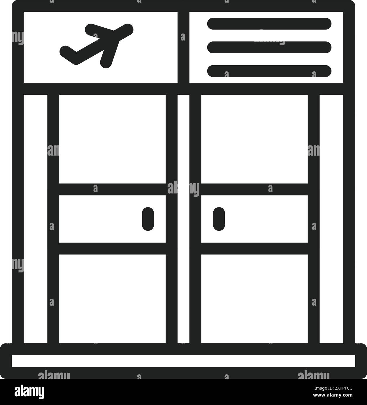Boarding Gate icon vector image. Suitable for mobile application web application and print media ...