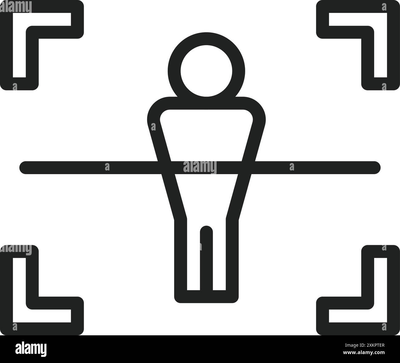 Body Scanner icon vector image. Suitable for mobile application web application and print media ...