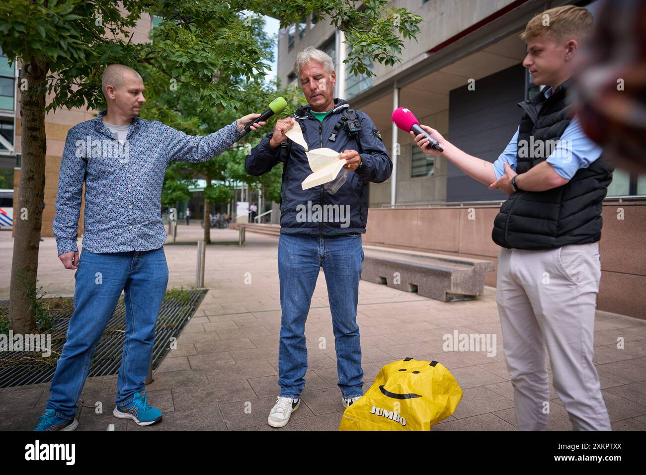 THE HAGUE - Pegida leader Edwin Wagensveld during a protest in front of ...