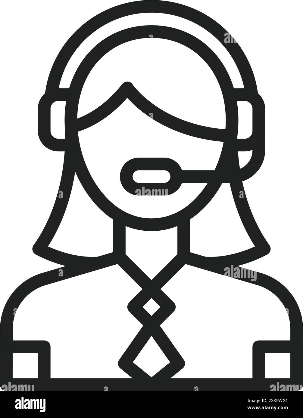 Call Center Agent icon vector image. Suitable for mobile application web application and print ...