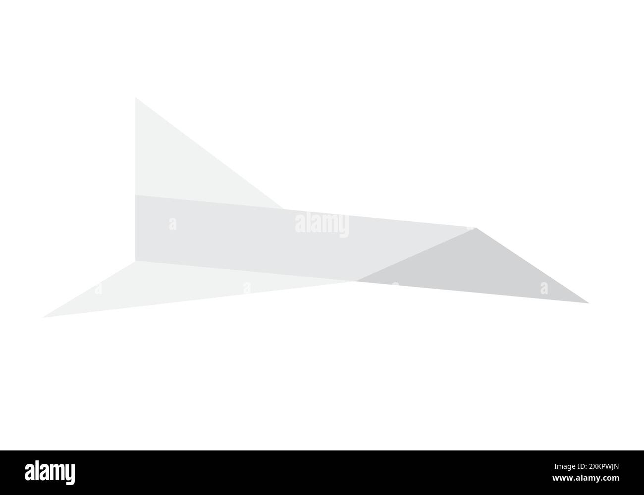 Paper craft plane flying in air, cute email message and letter symbol ...