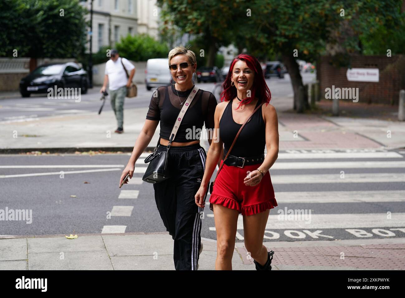 Strictly Come Dancing professional dancers Amy Dowden (left) and Dianne ...