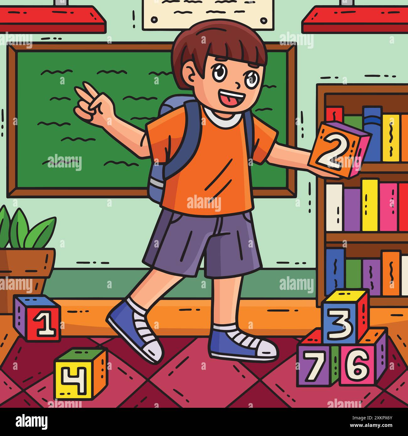 Number blocks Stock Vector Images - Alamy